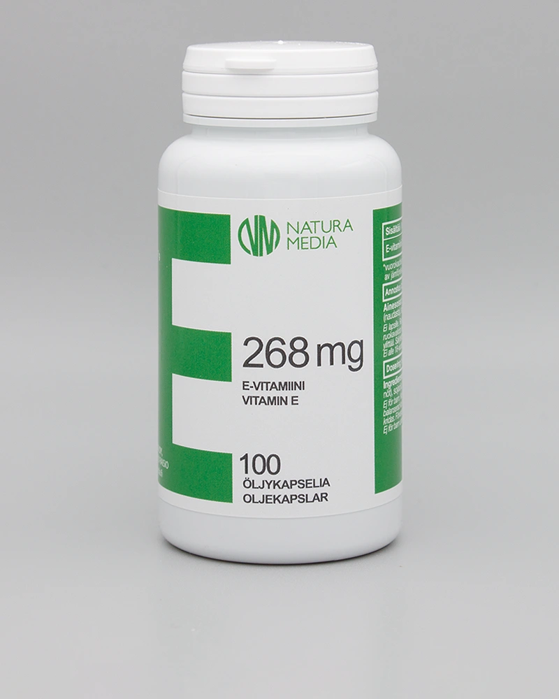 E-vitamiini 268 mg - Natura Media